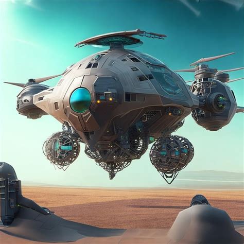 Premium Ai Image Sci Fi Drone
