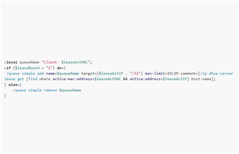 Cara Membuat Simple Queue Secara Otomatis Mikrotik Script Lease Di