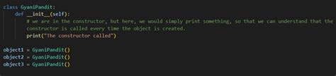 Constructor In Python
