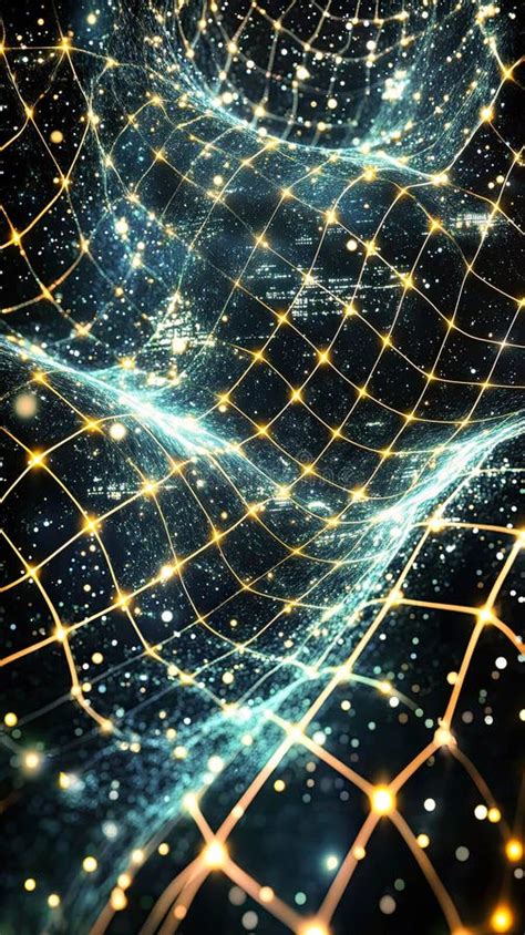 Glowing Energy Matrix Emerges From Multidimensional Space With A