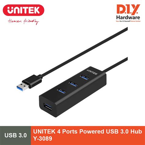 UNITEK 4 Ports Powered USB 3 0 Hub Y 3089 Shopee Philippines