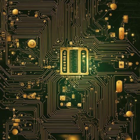 Premium Ai Image Microcircuit Background