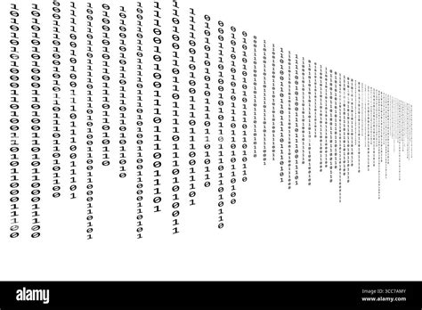 Binary Code Zero One Flow Design Abstract Matrix Background With