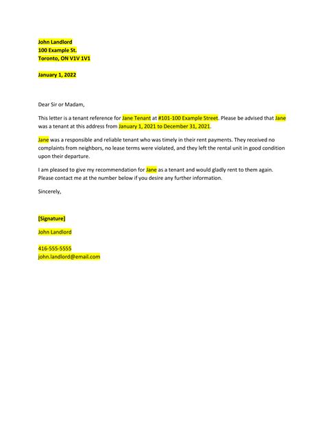 Tenant Reference Letter Free Template Guide Square One
