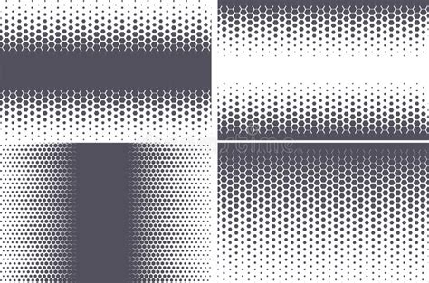 Hexagonal Pattern Geometric Hexagon Halftone Abstract Background Stock Vector Illustration Of