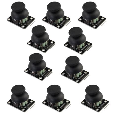 Heevhas 10 Stück Spiel Joystick Game Controller Sensor Modul Zwei Achsen Joystick Breakout Modul