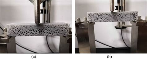 Three Point Bending Experiments Of The Two Beams A The Elasticity