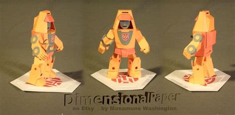 Chibi Sd Lil Transformers Autobot Wheelie Generation1 Cardmodel Considered By Many Fans To Be