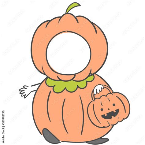 얼굴 합성용 할로윈 호박 의상 Stock ベクター Adobe Stock