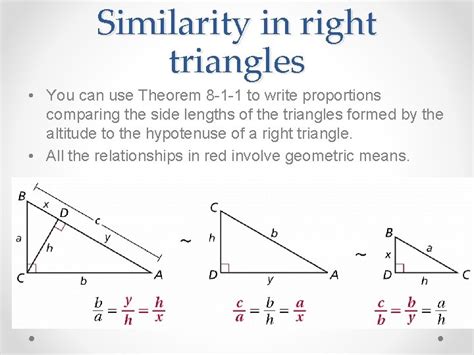 Chapter 8 8 1 Similarity In Right Triangles