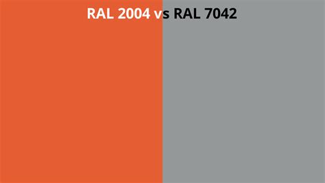 Ral 2004 Vs 7042 Ral Colour Chart Uk