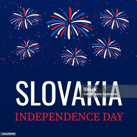 슬로바키아 독립 기념일 타이포그래피 포스터 7 월 17 일 슬로바키아 국경일 배너 전단지 엽서 등을위한 벡터 템플릿 17에 대한 스톡 벡터 아트 및 기타 이미지 Istock