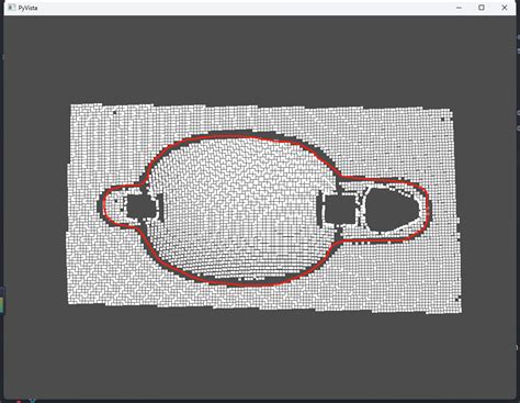 Python How To Remove The Sunken Area In The 3d Point Cloud Stack
