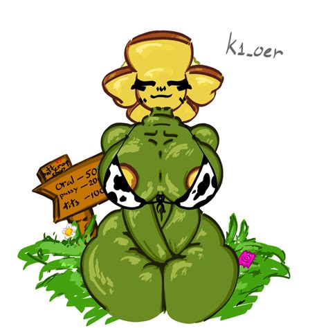 Rule 34 Buttercup Pvz Cow Print Green Skin Huge Breasts K1 Oer Large Breasts Plantie Plants