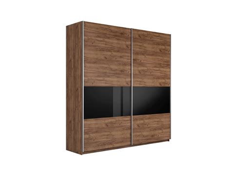 Шкаф купе Широкий Прайм 2 х дверный 2200 фасад дсп стекло черное белое Сеть мебельных