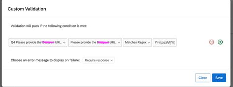 Regex Validation Help Xm Community