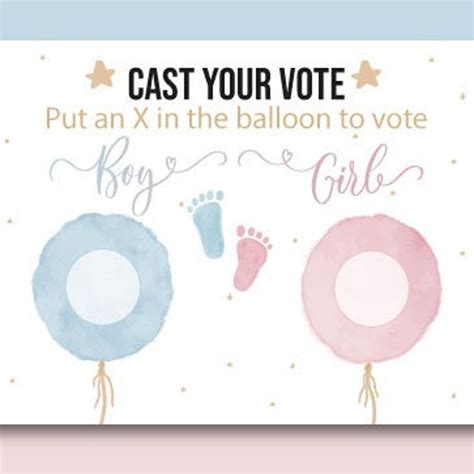 Gender Voting Etsy