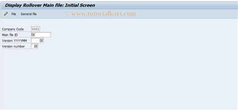 FNP SAP Tcode Rollover Display Main File