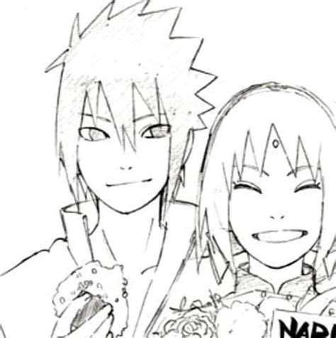 Sasuke And Sakura Matching Pfp Manga Sasusaku Sketch Sasusaku Manga