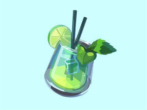 2d Glass Illustrations Behance