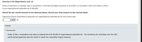 Solved Exercise 3 29 Algorithmic LO 2 Cherry Chegg Com
