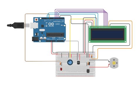 Circuit Design Automatic Room Temperature Controller Tinkercad