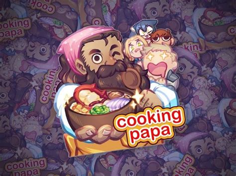 Cooking Papa Premium Vinyl Sticker Peeker Delicious In Dungeon Meshi Cooking Mama Parod Etsy