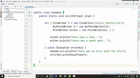 Writing Text Files With Printwriter Youtube