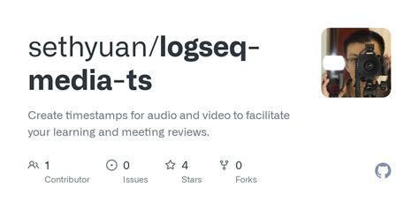 Github Sethyuanlogseq Media Ts Create Timestamps For Audio And Video To Facilitate Your