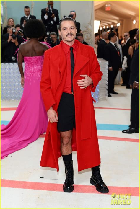 Pedro Pascal Goes Bold In Red For Met Gala 2023 With Last Of Us Co Star Bella Ramsey Photo