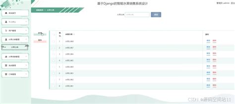 基于python django的智能水果销售管理系统设计与实现 csdn博客