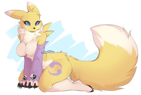 Renamon Digimon Drawn By Teranen Danbooru