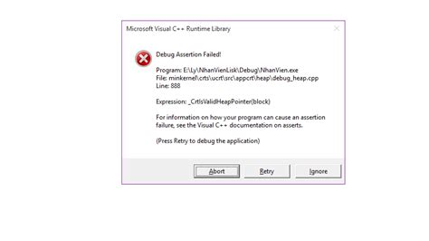 Code c chạy trên trên Visual Studio bị lỗi nhưng chạy trên máy khác thì không bị lỗi