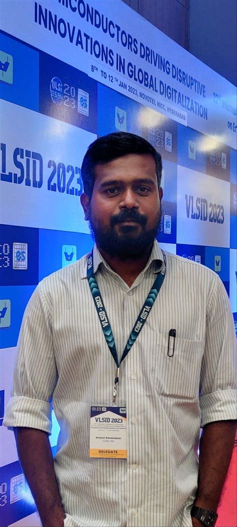 Aneesh Raveendran On Linkedin Vlsi Design Conference 2023