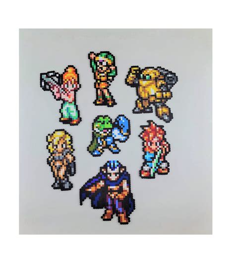 Chrono Trigger Perler Crono 16 Bit Marle Rpg Sprite Nintendo Video Game Magus Chrono