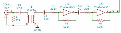 Digital Logic Coaxial Spdif Input Circuit Electrical Engineering