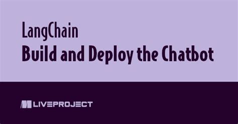 Build And Deploy The Chatbot
