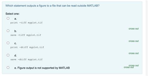 Solved Which Statement Outputs A Figure To A File That Can