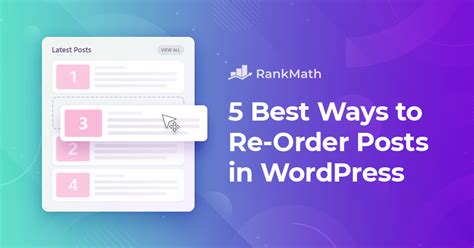 5 best ways to re order posts in wordpress rank math