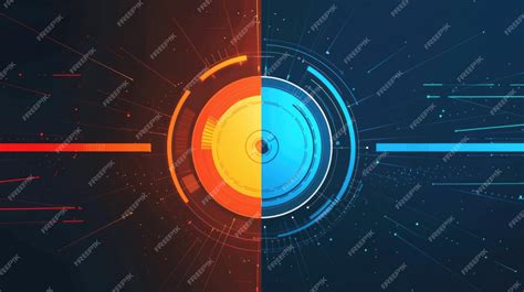 Premium Photo Abstract Background With Intersecting Blue And Red