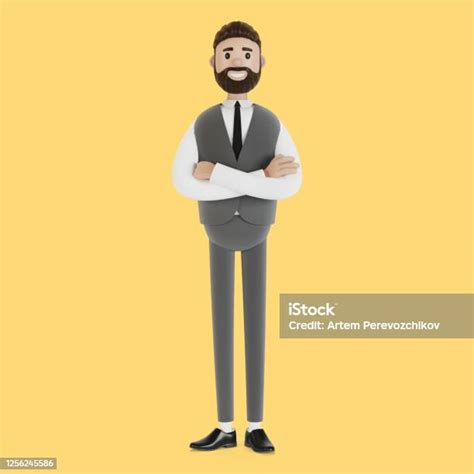 정장에 아름다운 만화 캐릭터의 초상화 3d 일러스트레이션 개념에 대한 스톡 사진 및 기타 이미지 개념 개념과 주제 경영자 Istock