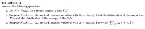 Solved EXERCISE 4Answer The Following Questions A Let Chegg Com