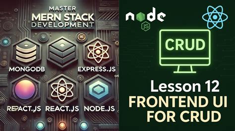 Lec Node Js Tutorial For Beginners Frontend Ui For Crud Axios SWR YouTube