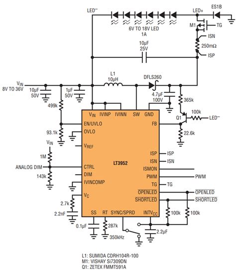 Boost Buck Led Driver Topology For Automotive Leds Operates With Low Input And Output Ripple