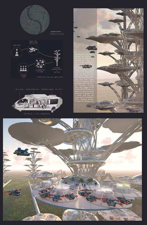 Parallax Of Time And Space Concept Architecture Project Conceptual Architecture Futuristic