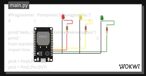 3 ทำไฟจราจรแดง เขียว เหลือง จำนวน 3 หลอด ให้ติดดับสลับกัน จำนวน 30 รอบ พร้อมแสดงผลทางจอภาพ