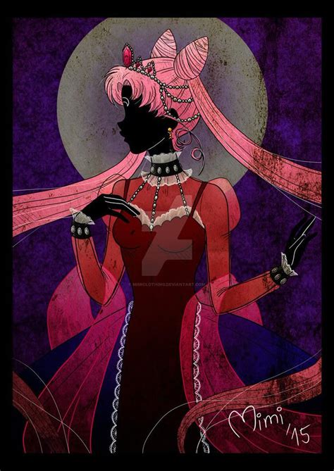 Crystal Black Lady Sailor Chibi Moon Sailor Moon Fan Art Sailor