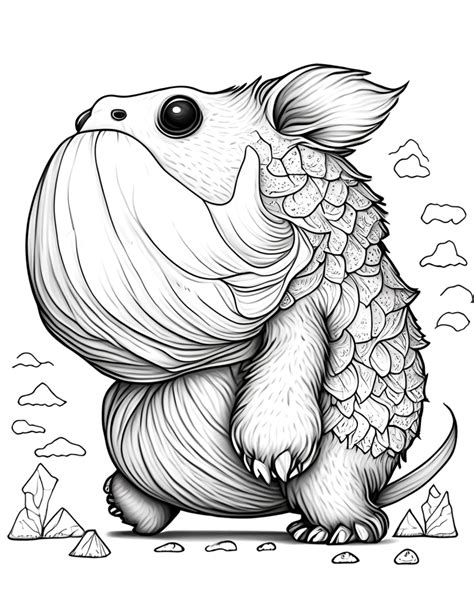 Морско чудовище Рисунка за оцветяване Zumipic