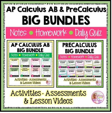 Ap Calculus Ab And Precalculus Big Curriculum No Smart Board Flamingo