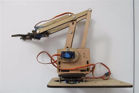 Kit Braço Robótico Em Mdf Parafusos Arduino R 1999 Em Mercado